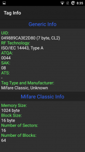 Using a mobile phone to clone a MIFARE card – timdows