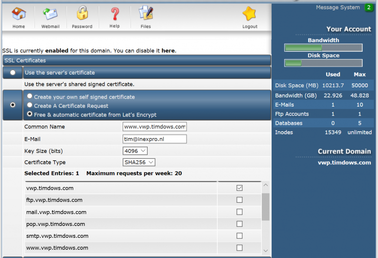 Host A Aspnet Core Webpage On A Directadmin Environment With Pm2 Timdows