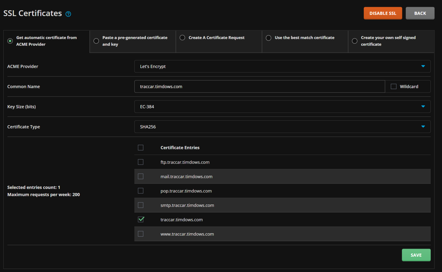 Traccar In A Docker Container With Mysql Under Directadmin Timdows
